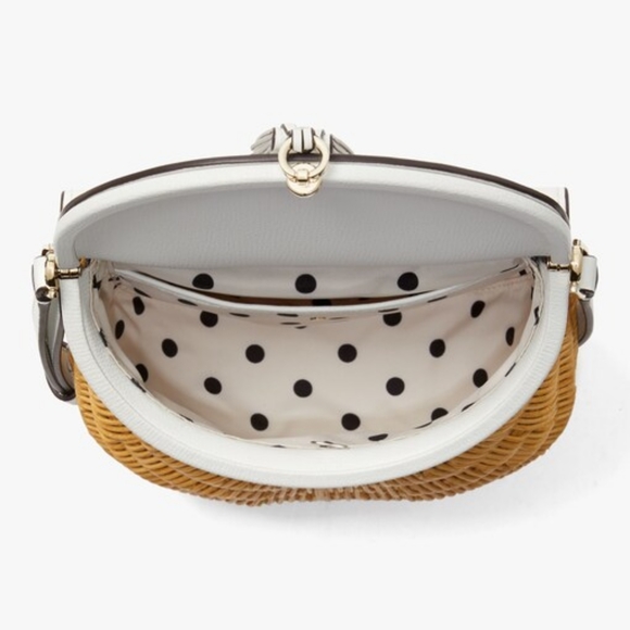 kate spade | Bags | Kate Spade New York Catch Wicker Medium Crossbody ...